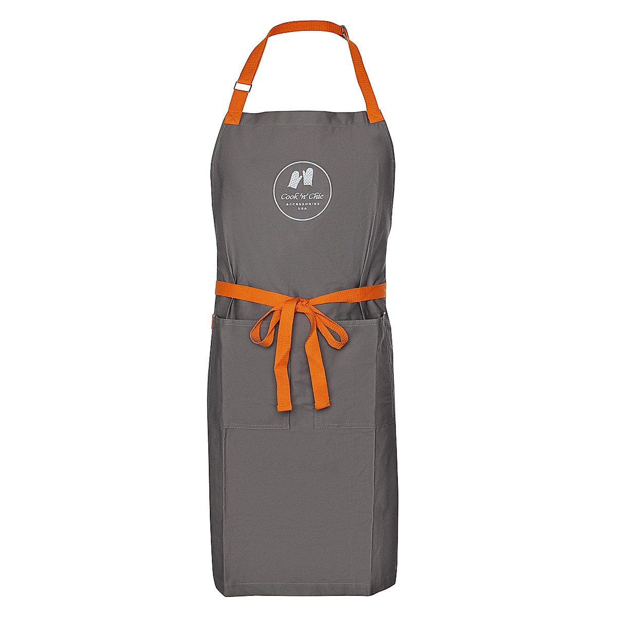 Premium Oven Mitts and Essential Chef's Apron - 500°F Heat Resistant - 30"x34" for Kitchen Cooking Baking - Flexible Soft Terry Cloth Cotton Lining