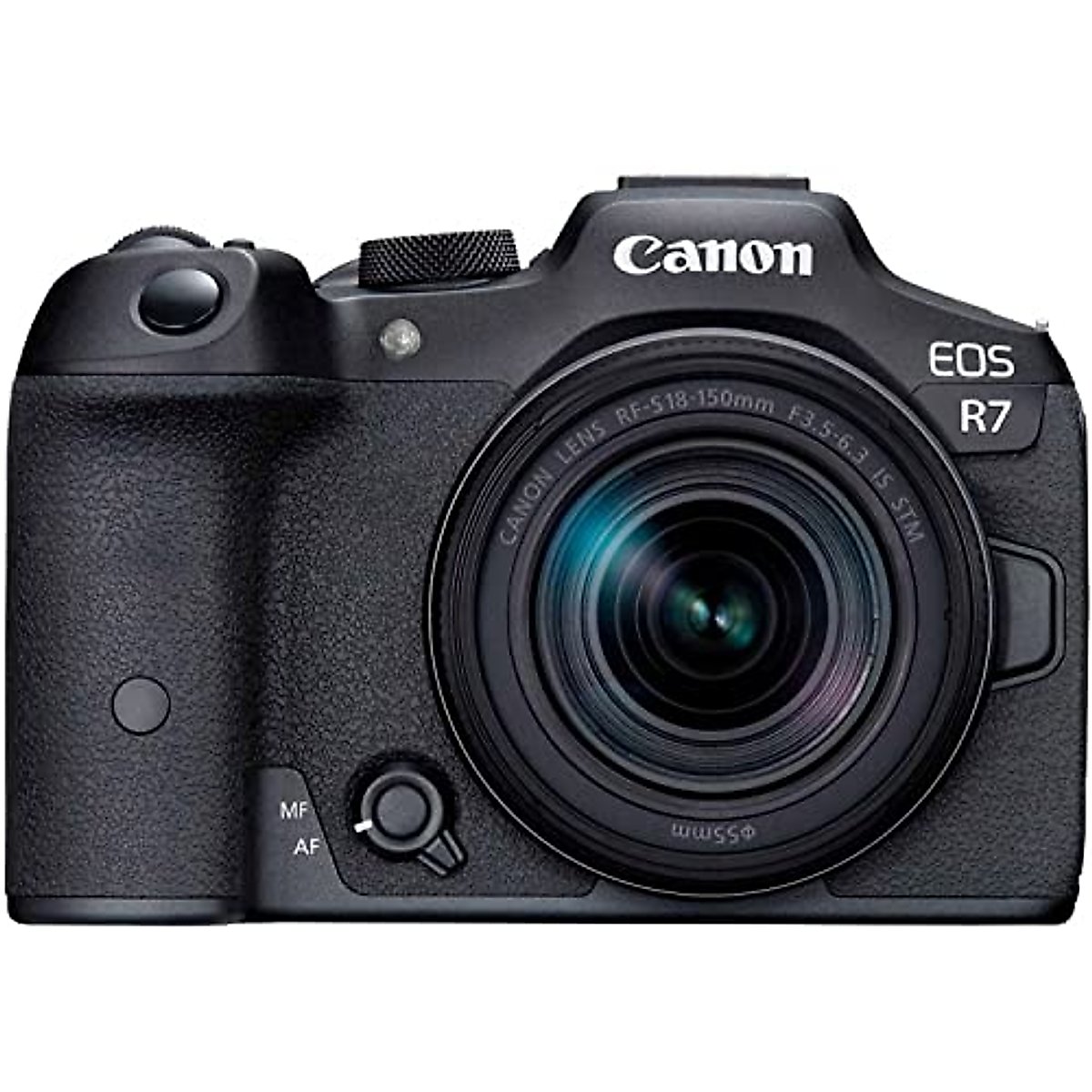 Camera Bundle for Canon EOS R7 Mirrorless Camera with RF-S 18-150mm f/3.5-6.3 is STM Lens + Microphone with Video Kit Accessories (Renewed)