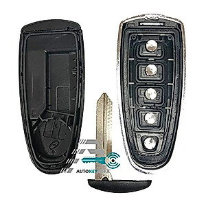 Auto Key Max Uncut Remote Case Shell ONLY Replacement for Ford Edge Escape Explorer Focus Flex Taurus Fusion Lincoln MKS MKT MKX M3N5WY8609 (1)