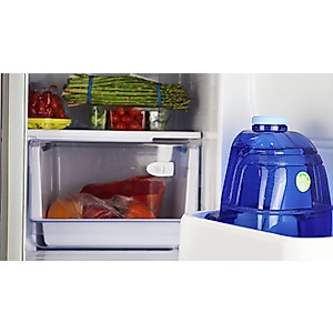 New Wave Enviro 1 Gallon Square BPA Free Bottle with Screw Top Lid and Integrated Handle, Space Saving Design, Ideal for Gym and Outdoor Life, Blue