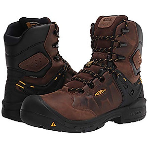 KEEN Utility Dover, Men's, Dark Earth/Black, Comp Toe, EH, WP/Insulated, 8 Inch, Work Boot (10.5 D)