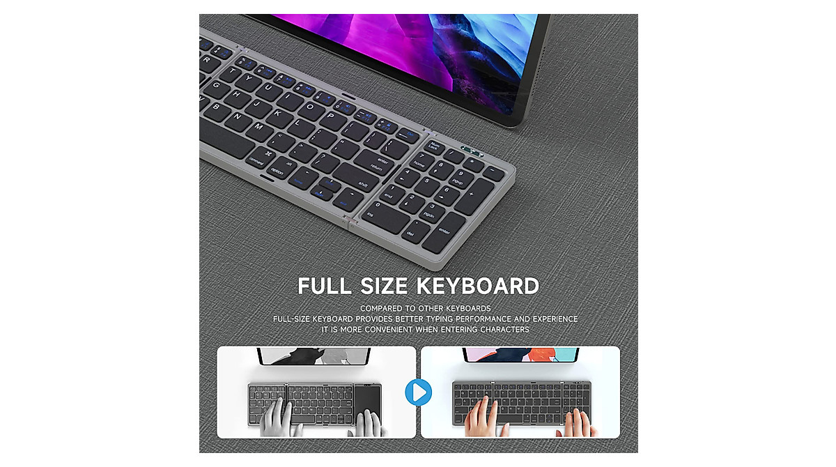 Portable Foldable Bluetooth Keyboard for Laptop & Tablet | SIKAI CASE