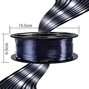 DO3D Silk Metallic Black Gold 1.75mm PLA 3D Printer Filament, 1kg Spool (2.2lbs) 3D Printing Material,for Most FDM 3D Printer
