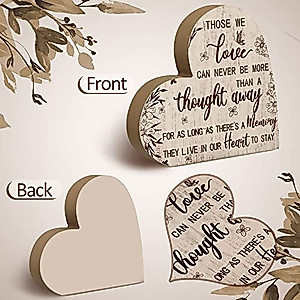 Sympathy Gift Memorial Heart Present for Loss of Loved One Bereavement Gift Bereavement Sign Grieving Gift Decorative Sign Plaque for Loss of Deceased Father Mother Son Brother Remembrance Condolence