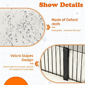 Lonepetu Waterproof Guinea Pig Cage Tarp Bottom for C & C Grids Habitat, 56“*27” Washable Guinea Pig Cage Liner Base for Rabbits Hamsters Hedgehogs Ferrets Small Pets (No Cage)