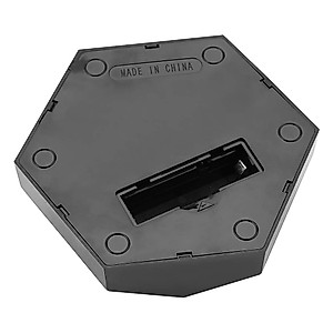 Rotating Display Stand Solar, 360 Rotating Solar Power Showcase LED Light Turntable Watch Jewelry Ring Display Stand for Jewelry Watch Mobile Phones Ring Display (Black)