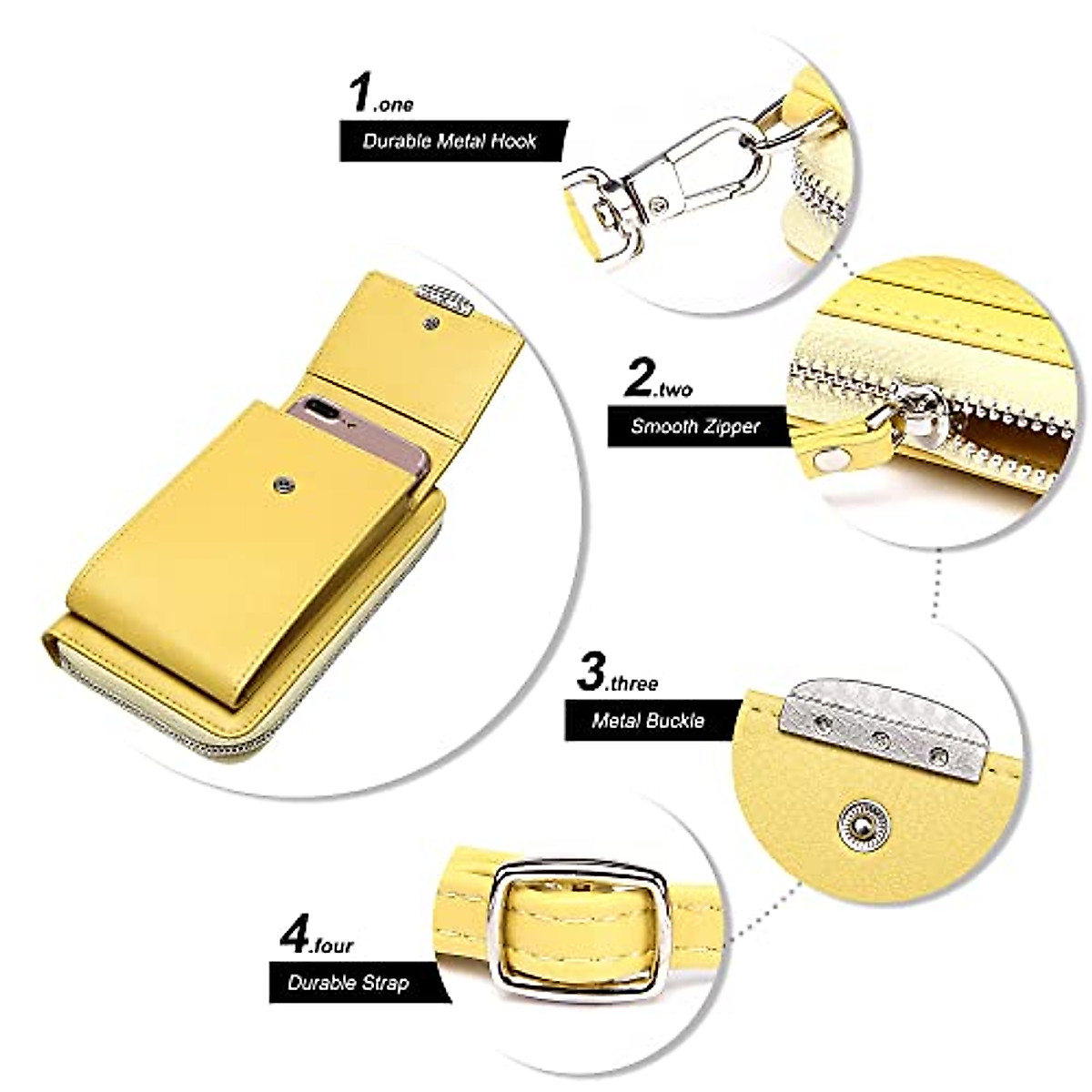 OIDERY Small Crossbody Phone Bags Cellphone Wallet Purse for Women with Credit Card Slots