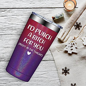 BIRGILT Best Friend Birthday Gifts for Women - Funny Friendship Christmas Gifts for Female Friends, Coworker, Sister, Bestie - 20oz Tumbler Cup