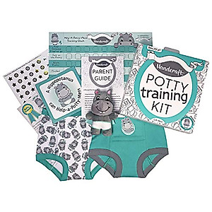 Handcraft Potty Training Kit for Toddlers, Includes parent guide, Training Pants and more, Teal, size 2T/3T