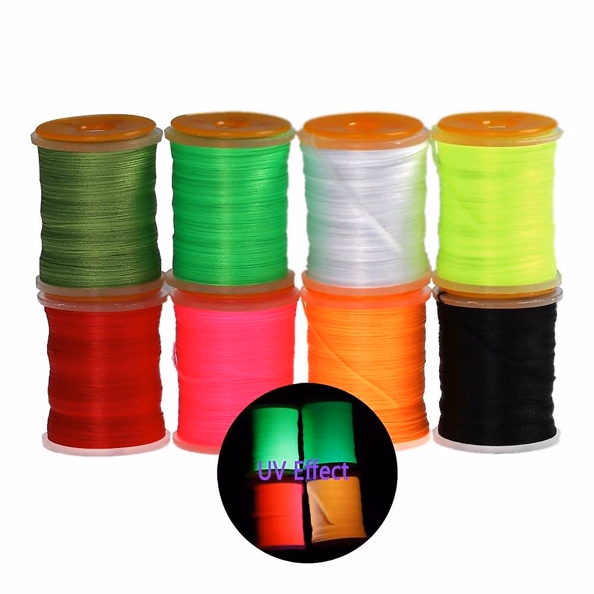 Durable Fly Fishing Line, Fluorescent Fishing Hook Line, Tying Thread Material Fishing Tools, Fly Tying Thread Fishing Accessories(Olive)
