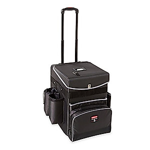 Rubbermaid Commercial Products Executive Janitorial Housekeeping Quick Cart, Medium, 1902466,Dark Gray
