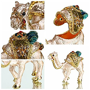 YU FENG Cute Owl And Camel Animal Trinket Jewelry Box