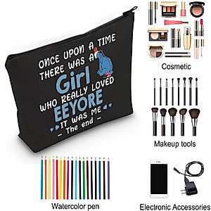 ZJXHPO Funny Cartoon Character Lover Gift There Was A Who Really Loved Zipper Pouch Makeup Bag (BL Once Cartoon)