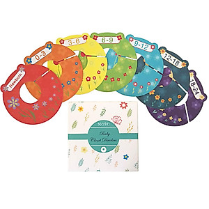 Baby Closet Size Dividers Double Side Baby Girl Closet Dividers Plastic Baby Clothes Dividers Organizer/Hangers Dividers