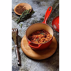 Le Creuset Enameled Cast Iron Signature Saucepan, 2.25 qt., Cerise