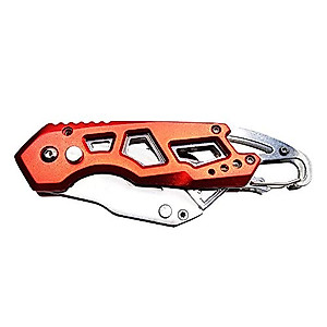 Superior Steel UK750 Folding Utility Pocket Knife Box Cutter with Belt Clip, Easy Release Button, Quick Change and Lock-Back Design