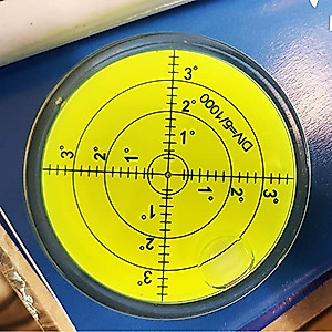 Magnetic Round Bubble Level Tool Bullseye Inclinometer Machinist Pocket Precision Spirit String Circular - Trailer Rv Leveling System Blocks Table Post Indicators Camper Leveler Magnet 2.4 Inch 60mm