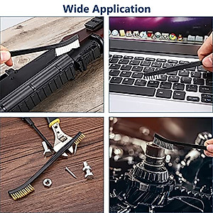 Accmor Gun Cleaning Tools Kit, Universal Gun Cleaner Set Including 4 Pcs Double-Ended Brass Steel Nylon Bristle Gun Cleaning Brushes & 4 Pcs Polymer Gun Cleaning Picks