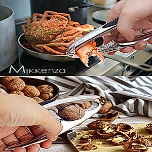 Lobster Crackers and Picks Set - Premium Metal Crab Crackers with Non-slip Grip; Stainless Steel Picks & Forks. Seafood Crackers for Crab Claws. Best Nut Cracker Tool for Pecan, Walnut, Nut Shells