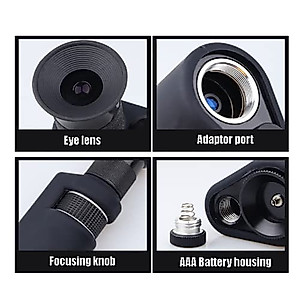 400x Handheld Fiber Optical Microscope with 2.5mm FC ST SC Adapters and 1.25mm LC Adapter