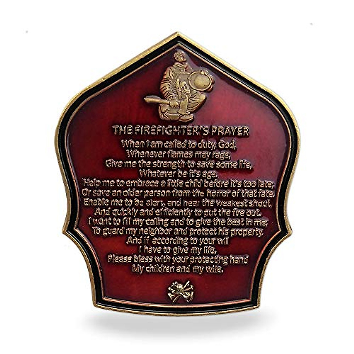 Fireman Prayer Firefighter Challenge Coin