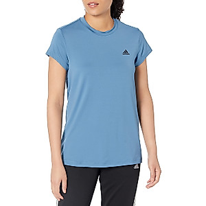 adidas Women's Sport Tee, Altered Blue/Black, X-Large