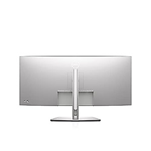 Dell U3821DW UltraSharp Curved USB-C Hub Monitor - 37.52-inch WQHD (3840 x 1600) 60Hz 2300R Curvature Display, 8ms Response time, USB-C/DP/HDMI/RJ-45, Height/Slant/Tilt/Swivel Adjustability - Silver