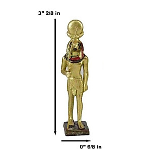 Ebros Miniature Egyptian Gods and Goddesses Figurine Set of 16 Featuring Anubis Osiris Maat Isis Bastet Sekhmet Obelisk Sphinx King TUT Queen Nefertiti Mummy Hathor Horus and Seth