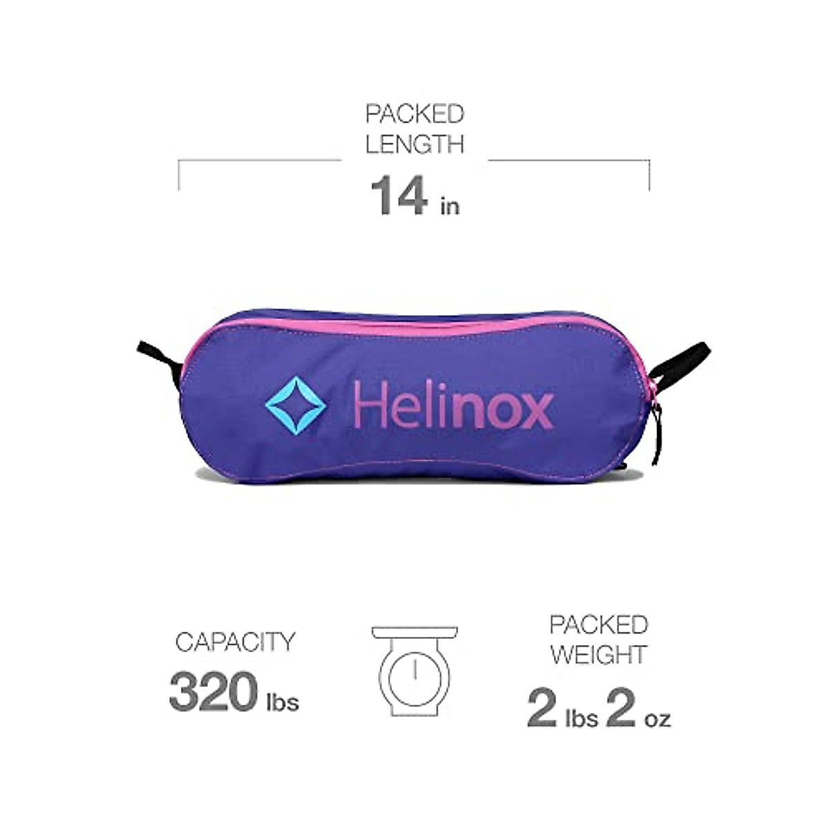 Helinox Chair One Original Lightweight, Compact, Collapsible Camping Chair, Multi Block '23