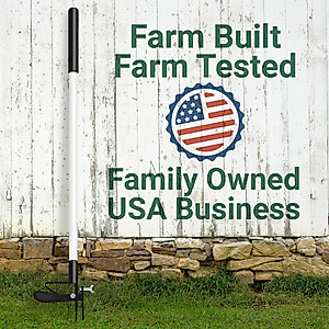 FarmHand WeederPro - Stand up Weed Puller with 42" Long Handle | Commercial Grade Handle with Powder Coated Steel Claw | Removes Weeds with No Bending No Kneeling