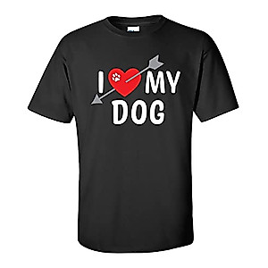 Apparelyn Cute Heart My Dog & Human - Matching Pet and Owner Shirt Set