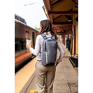 High Sierra Outside Commuter Daypack, Grey Blue, 18L