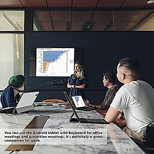 2023 Newest Android Tablet 10.1 Inch, 4G Cellular Tablet with Keyboard, 2 in 1 Tablet with 2 SIM Slot 64GB ROM+4GB RAM-13MP Camera, Octa-Core, 1080 FHD |Wi-Fi | GPS| Bluetooth |Mouse/Stylus-Black