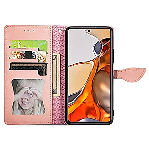 YukeTop Case for Oppo Reno2 Z, PU Leather Flip Folio Wallet Cover, with Card Slots, Case Cover for Oppo Reno2 Z.(Pink)