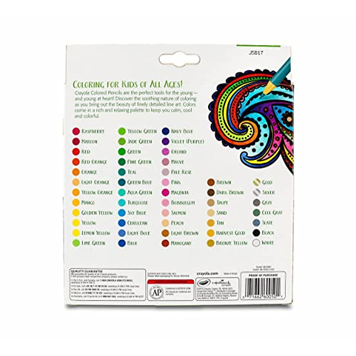 Crayola Colored Pencils For Adults (50 Count), Deluxe Art Pencil Set, Easter Gifts [Amazon Exclusive]