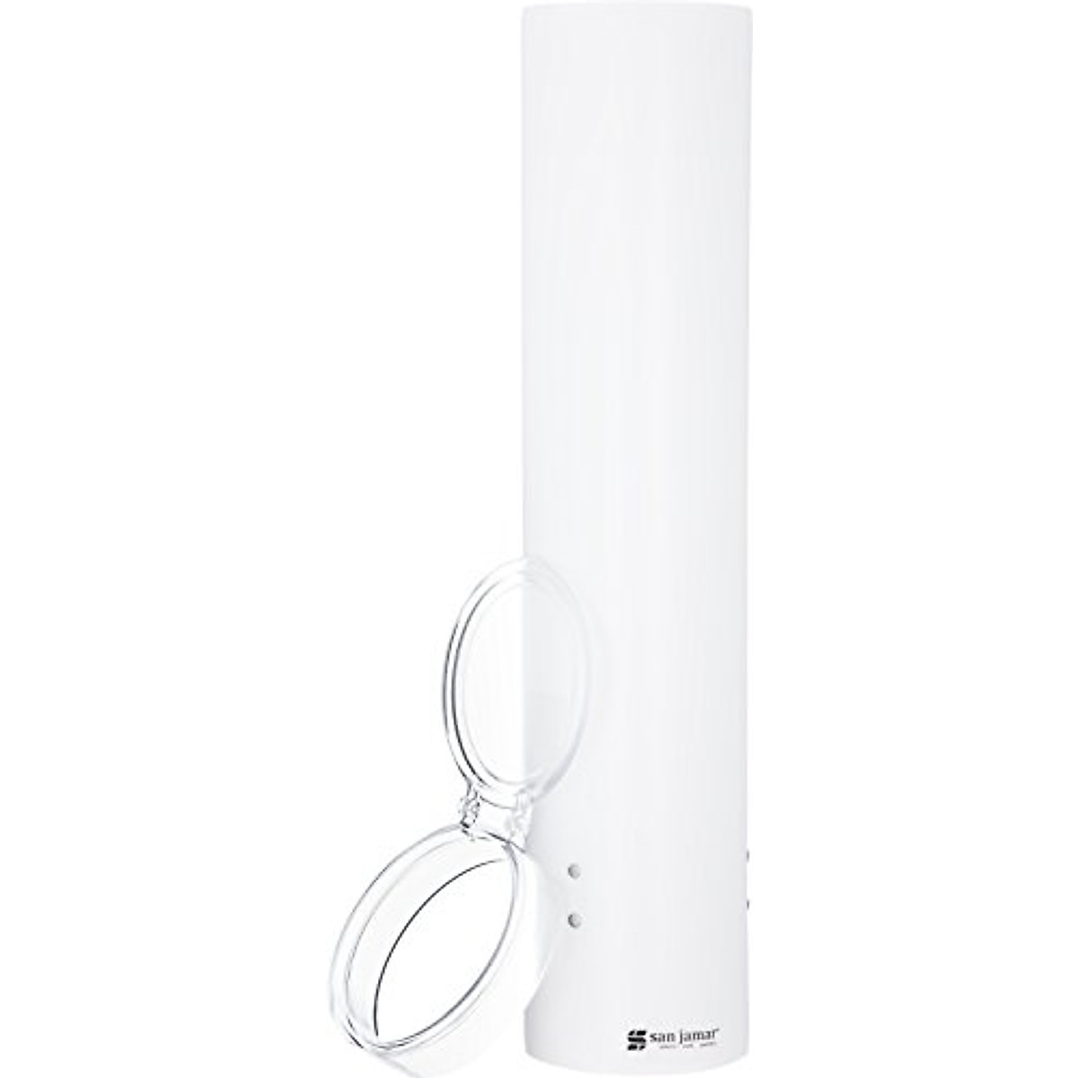 Carlisle FoodService Products C3165WH Medium Pull Type Water Cup Dispenser, Fits 4 to 10 oz Cone and Flat Bottom Cups, 16" Tube Length, White