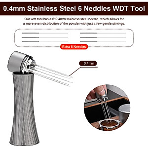 YMWVH Espresso Tamper 51mm,30lb Spring Loaded Tamper, Premium Barista Coffee Tamper with Calibrated Spring Loaded Flat Stainless Steel Base