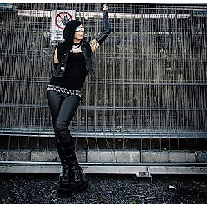 YYHJM Bullet Rivet Belts Personalized Black Belt Fantastic Pu Leather Belt For Jeans Hip Hop