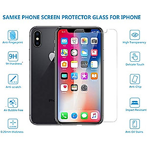 SAMKE Compatible with Apple iPhone XR iPhone 11 Screen Protector [6.1in][Not iP10-5.8in] Tempered Glass,2.5D Edge Advanced HD Clarity Work Most Case (9H Hardness, 6X Stronger, Bubble Free) [3 Pack]