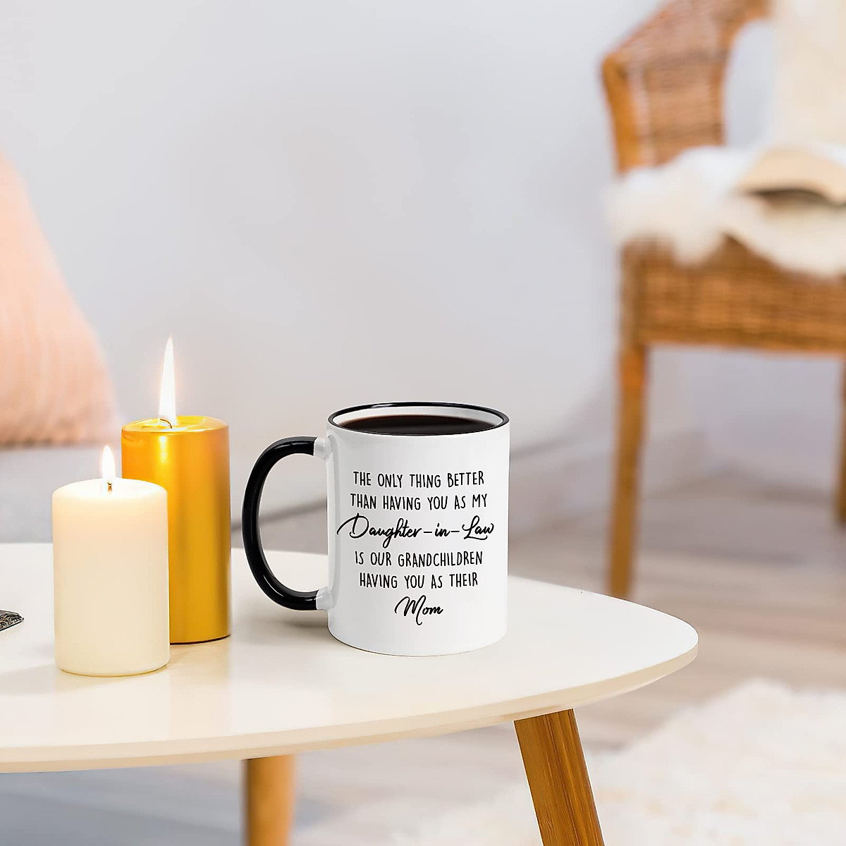 Maustic Daughter in Law Gifts, Daughter in Law Mothers Day Christmas Birthday Gifts, Daughter in Law Mug, Only Thing Better than Having You as My Daughter-in-Law Mug, Gifts for Daughter in Law, 11 Oz