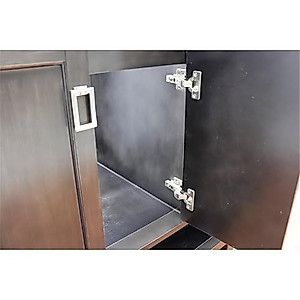 Bellaterra Home Monterey 49" Rectangle Sink Solid Wood Vanity in Brown/Gray Granite Stone