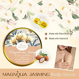 Home Spa Gift Basket, Bath Spa Kit for Women, with Body Lotion, Shower Gel, Bubble Bath, Body Scrub, Bath Salt, Bath Bomb, Bath Gift Set for Mother, Wife Her, with Magnolia and Jasmine Scent