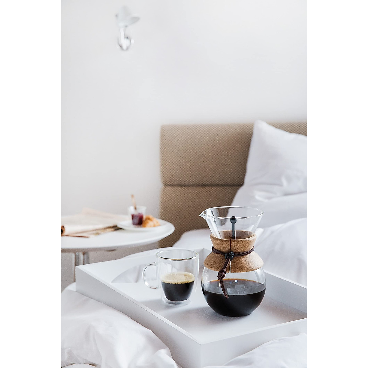 Bodum Bistro Coffee Mug, 10 Ounce (2-Pack), Clear & Pavina Glass, Double-Wall Insulated Glass, Clear, 2.5 Ounce, .08 Liter Each (Set of 2)