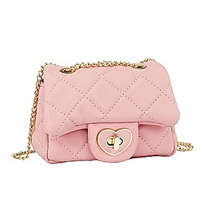 mibasies Kids Purse Toddler Gifts for Little Girls Crossbody Purses Presents (Lambskin pink), mini