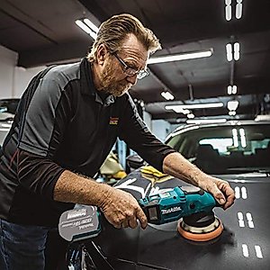 Makita XOP02Z 18V LXT® Lithium-Ion Brushless Cordless 5" / 6" Dual Action Random Orbit Polisher, Tool Only