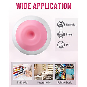 PRECIPETTE Vortex Paint Mixer, 4000rpm Mini Hobby Paint Shaker, with Replaceable Silicone Cap, 100pcs Mixing Balls, for Lab Miniature Paints Acrylic Nail Polish