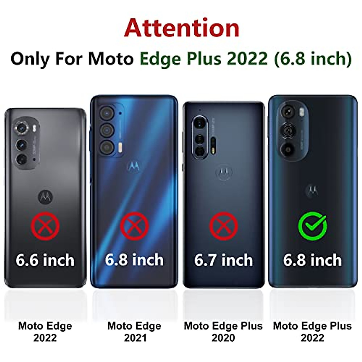 WTYOO Case for Motorola Edge-Plus 2022: Motorola Edge Plus 5G UW 2022 Case - Military Grade Drop Proof Phone Protective Cover with Kickstand and Slide Cover Protection - Durable Shockproof Textured