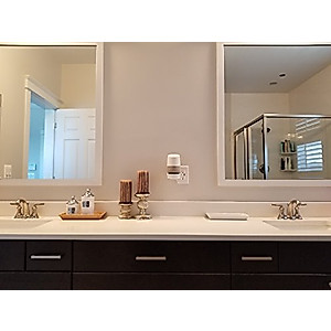 Mount Genie Smart Home Outlet Shelf: Hidden Cord Storage and Extra Custom Short Cords Great for Google Home, Nest, Security Cameras, Smart Speakers, and More