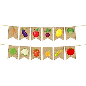 Swanky Party Box | Farm Party Produce Stand | Cardstock Vegetables Banner