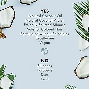 Love Beauty And Planet Coconut Water & Mimosa Flower Volume and Bounty Thickening Shampoo and Conditioner for Fine Hair, Paraben Free, Silicone Free, and Vegan, 2 count - 13.5 oz each